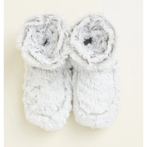 Warmies- Marshmallow Grey Plush Microwavable Boots – Maison Baby & Kids