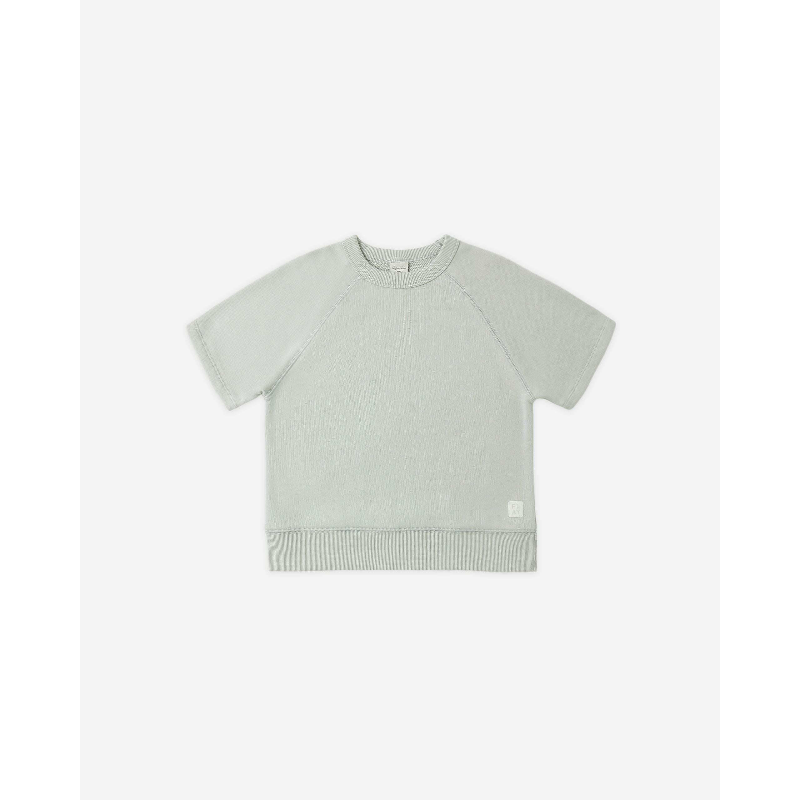 Rylee + Cru Short Sleeve Sweatshirt, Seafoam – Maison Baby & Kids