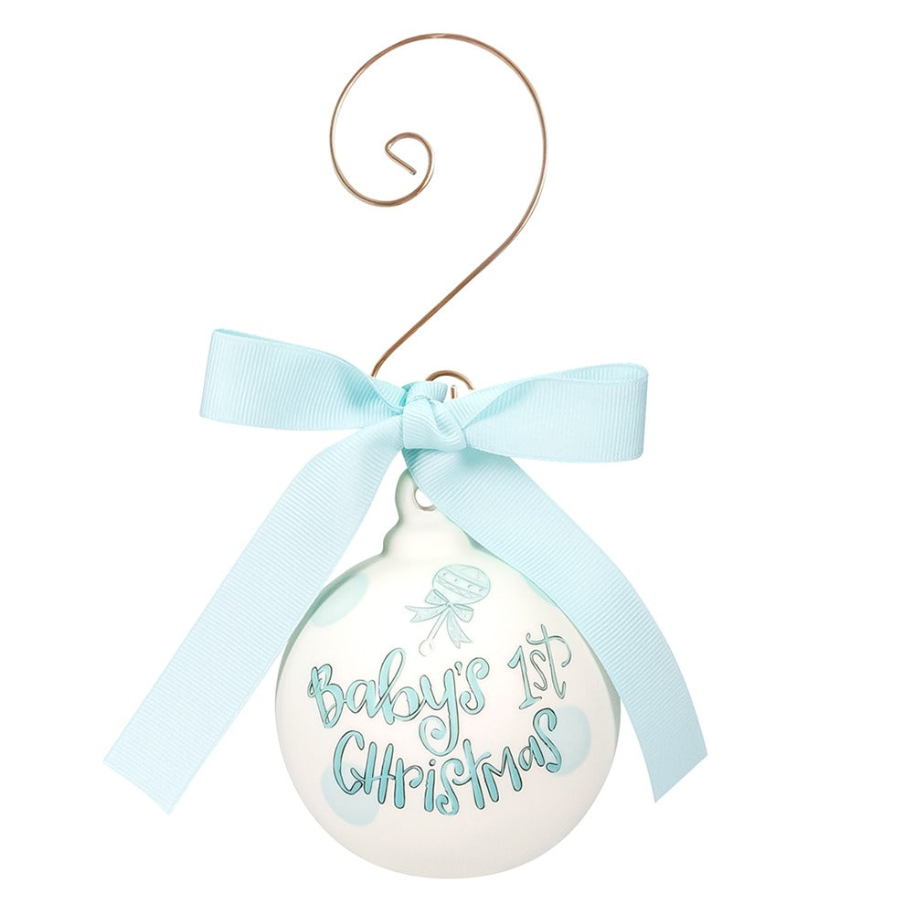 Shannon Road Gifts My First Christmas Blue Ceramic Ornament – Maison ...