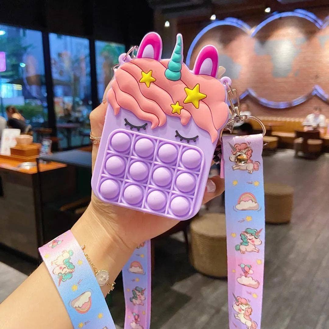UMAID PRODUCTS Unicorn Pop It Sensory Purse, Purple – Maison Baby & Kids