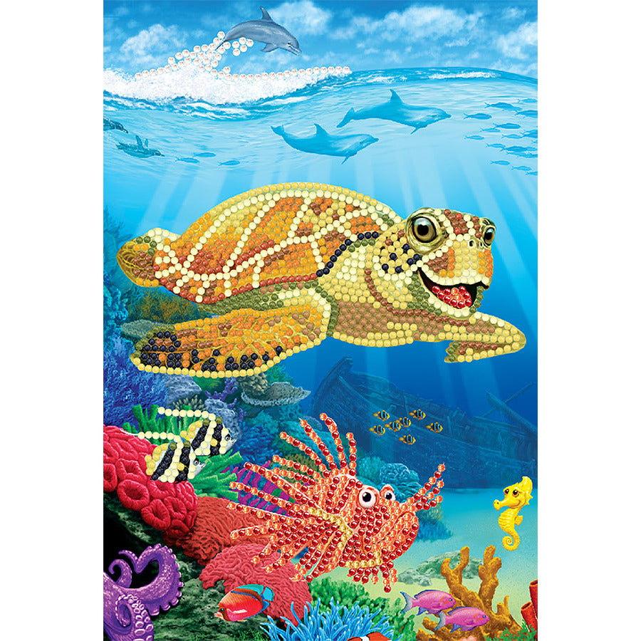 Crystal Art Notebook Kits, Underwater Turtle – Maison Baby & Kids