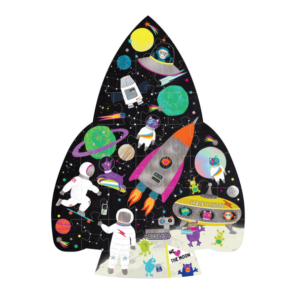 Floss & Rock Jigsaw Puzzle ROCKET - 40 Pieces – Maison Baby & Kids